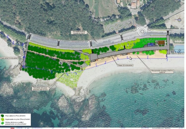 Las obras para retranquear el paseo de Samil empezarán en 2023