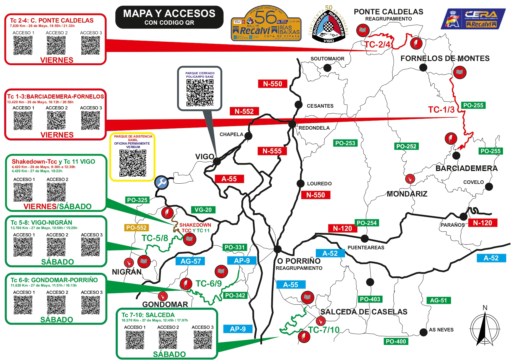 El Rallye Rías Baixas desvela su recorrido para la edición de 2023 - VigoÉ